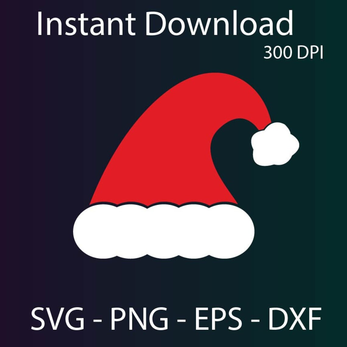 Santa Hat Svg Santa Svg Santa Svg File for Cricutsvg | Etsy