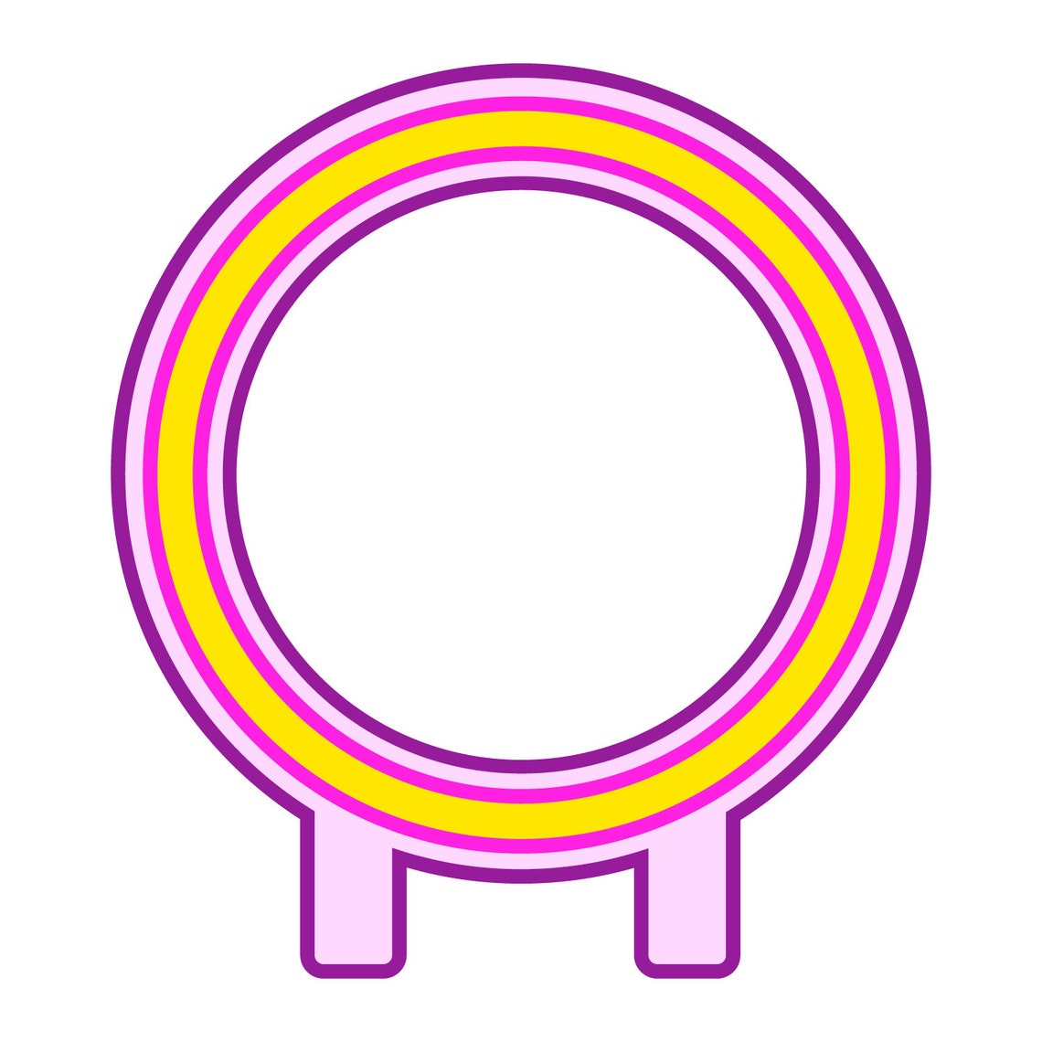 Shaker SVG Shaker Layer Strip SVG Scallop Circle Cake Topper - Etsy