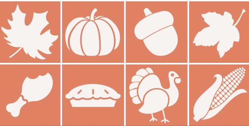 Thanksgiving Stencil Cutouts Printables for Carving or Painting ...