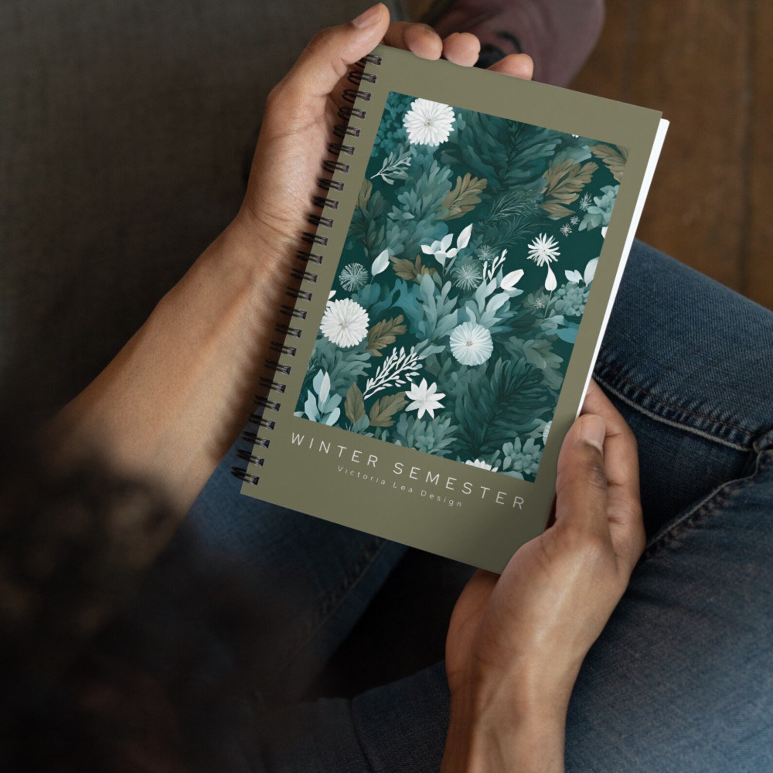 Back to School Spiral Notebook Wintergreen Icy Theme for Winter ...