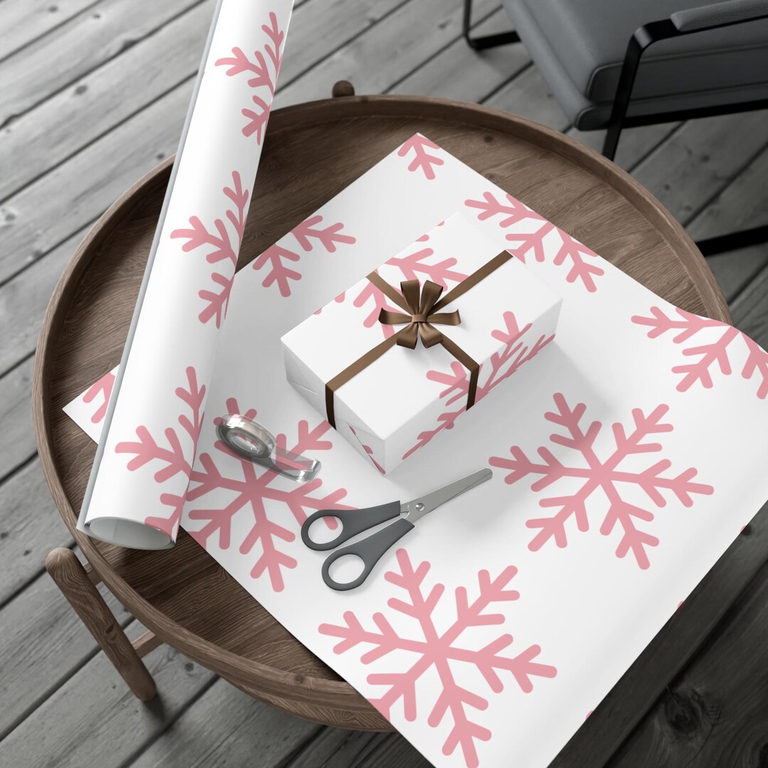 Preppy Snowflake Paper, Christmas Design for Girls and Teens, Girly ...