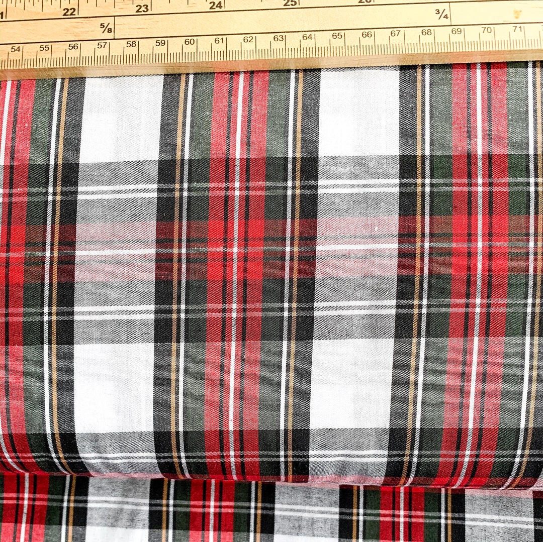 Royal Stewart rot und weiß Tartan kariert Karo Stoff - Etsy.de