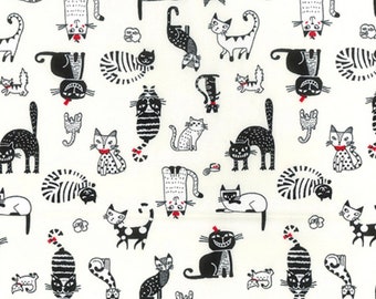 Cat Print Fabric - Etsy