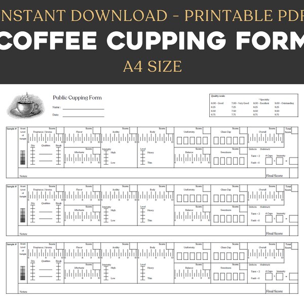 Coffee Cupping - Etsy