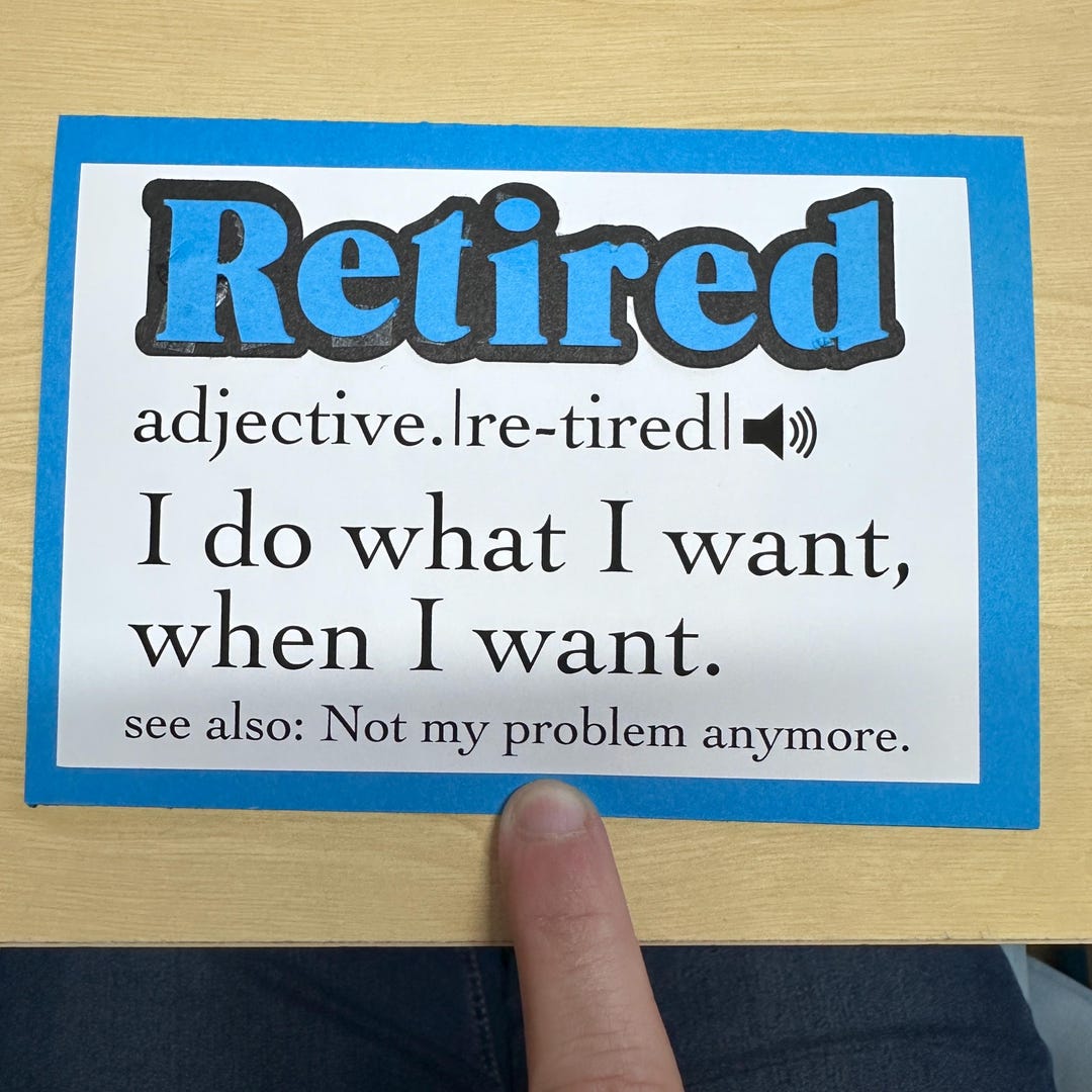 Retirement Card - Etsy