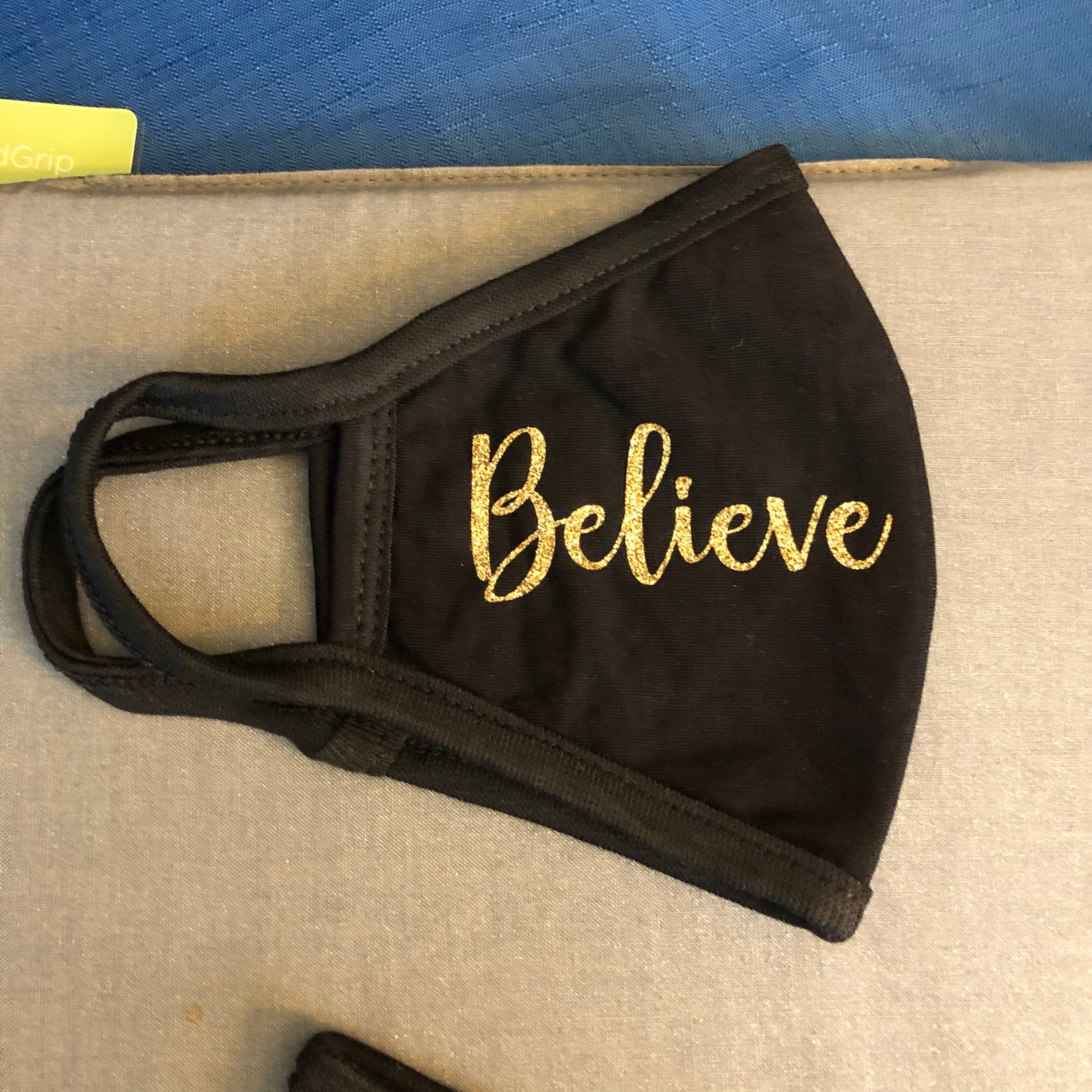 Believe Face Mask - Etsy