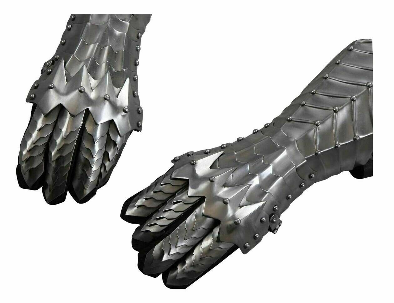 Medieval Knight Gauntlets Gothic Gauntlet Gloves 18G Steel | Etsy