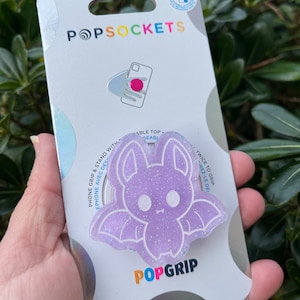 Glitter Bat Popsocket™: Hand-painted Acrylic Phone Grip - Etsy