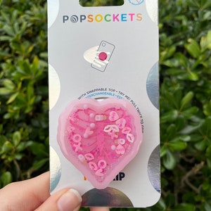 Rib Cage Heart Resin Shaker Popsocket, Valentine Popgrip - Etsy