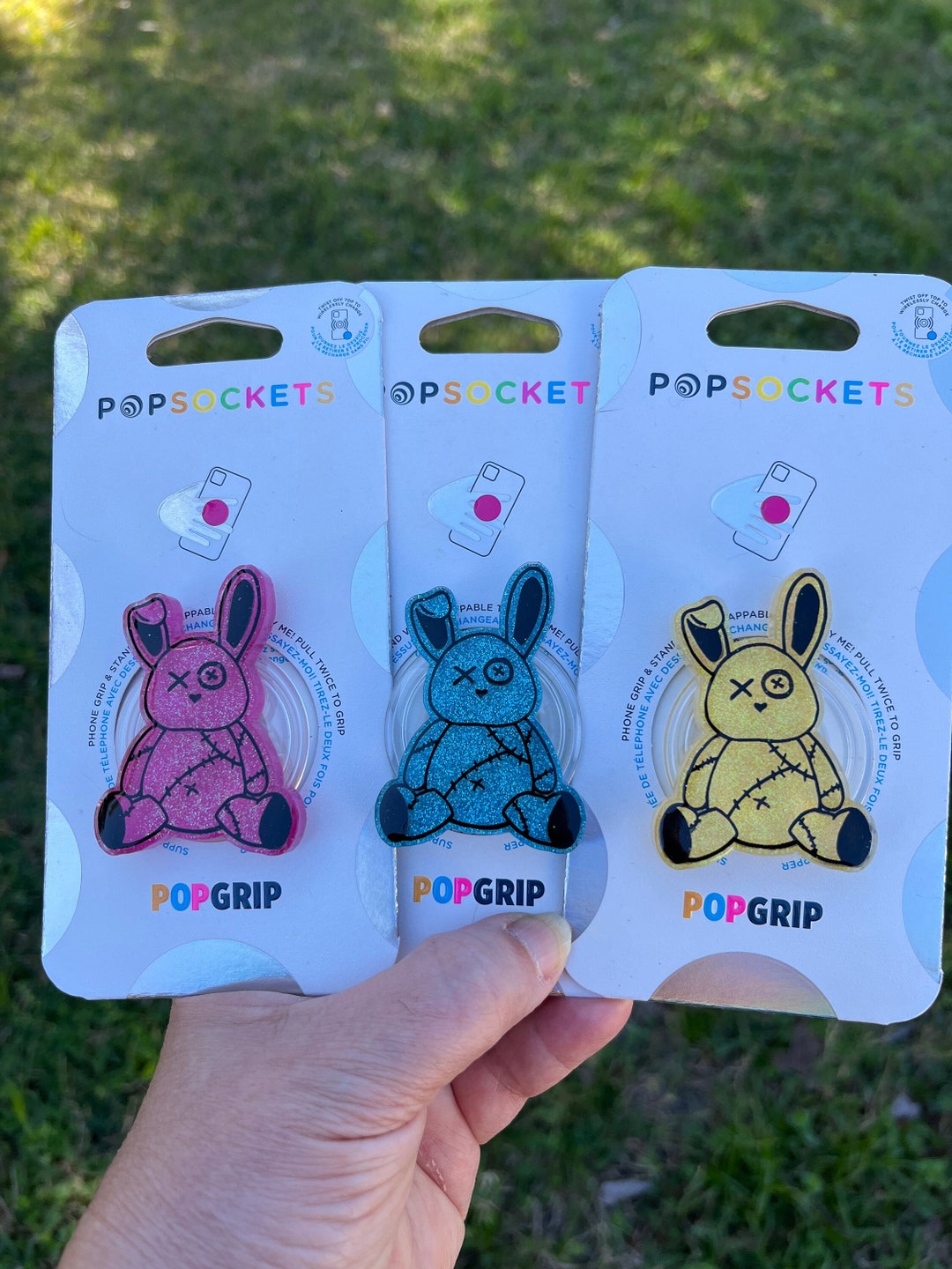 Voodoo Bunny Popsocket™: Glitter Halloween Phone Grip - Etsy