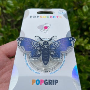 Glow in the Dark Death Moth Popsocket™, Witchy Phone Grip - Etsy