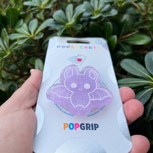 Glitter Bat Popsocket™: Hand-painted Acrylic Phone Grip - Etsy