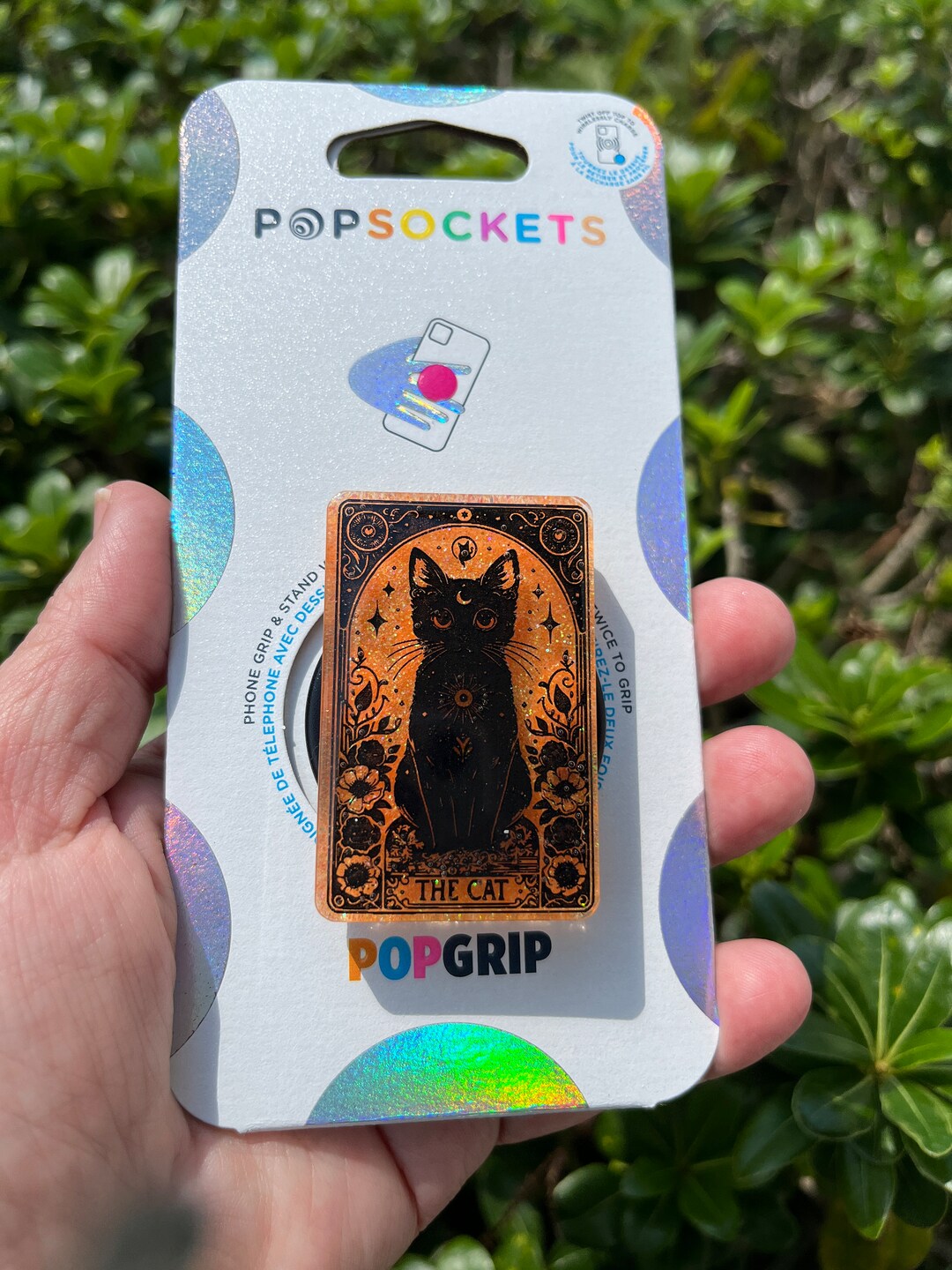 Black Cat Tarot Card Swappable Popsocket™, Halloween Phone Grip - Etsy