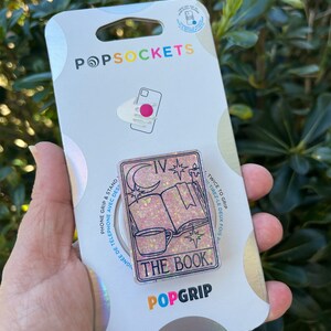 The Reader, the Bookshelf, the Book Tarot Card Popsocket, Witchy Book ...