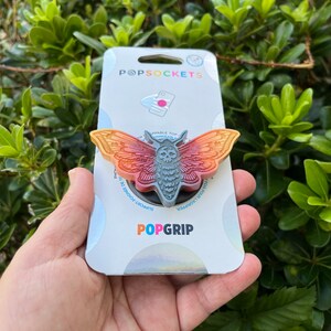 Death Moth Popsocket™, Gradient Moth Popgrip™, Witchy Popsocket, Moth ...