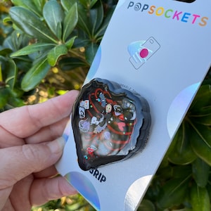 Spooky Rib Cage Heart Popsocket™, Rib Cage Shaker, Resin Popsocket, Custom Popsocket, Halloween ...