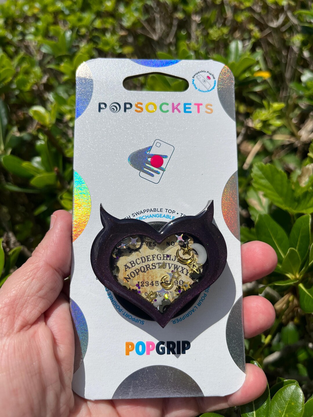Ouija Heart Shaker Popgrip™: Resin Phone Stand - Etsy