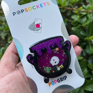 Witch Cauldron Shaker Popsocket™, Glow in the Dark Halloween Shaker ...