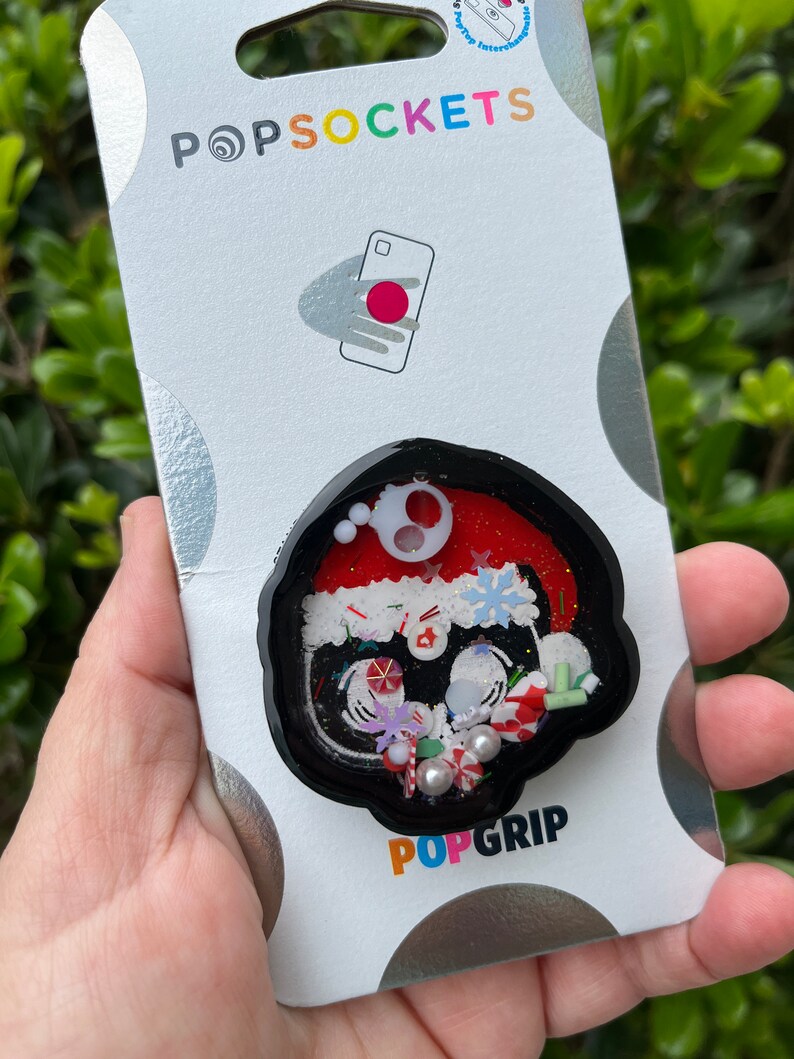 Christmas Skull Shaker Popsocket™, Skull Shaker Popgrip™, Christmas ...