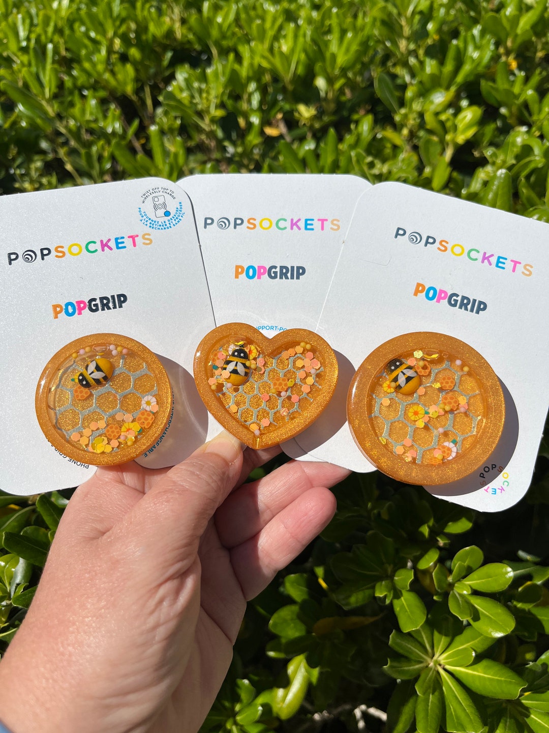 Honeycomb Shaker Popsocket™, Bee Popgrip™, Bee Shaker Popsocket ...