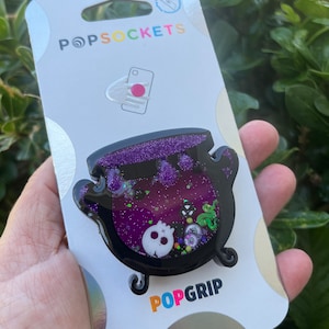 Witch Cauldron Shaker Popsocket™, Glow in the Dark Halloween Shaker ...