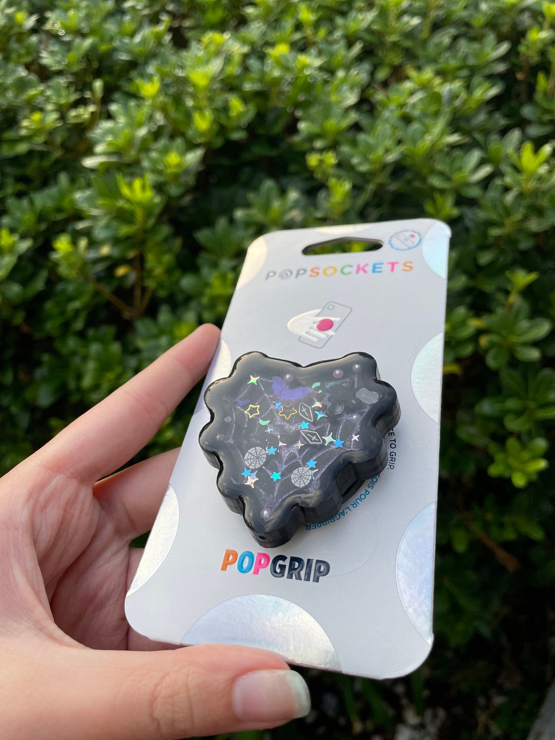 Webbed Heart Shaker Popsocket™ Spider Web Shaker Popgrip™ - Etsy