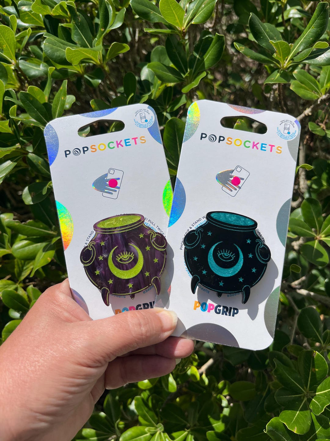 Witch Cauldron Popsocket™, Dark Purple Witch Cauldron Popgrip™, Black ...