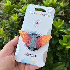 Death Moth Popsocket™, Gradient Moth Popgrip™, Witchy Popsocket, Moth ...