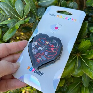 Spooky Rib Cage Heart Popsocket™, Rib Cage Shaker, Resin Popsocket ...