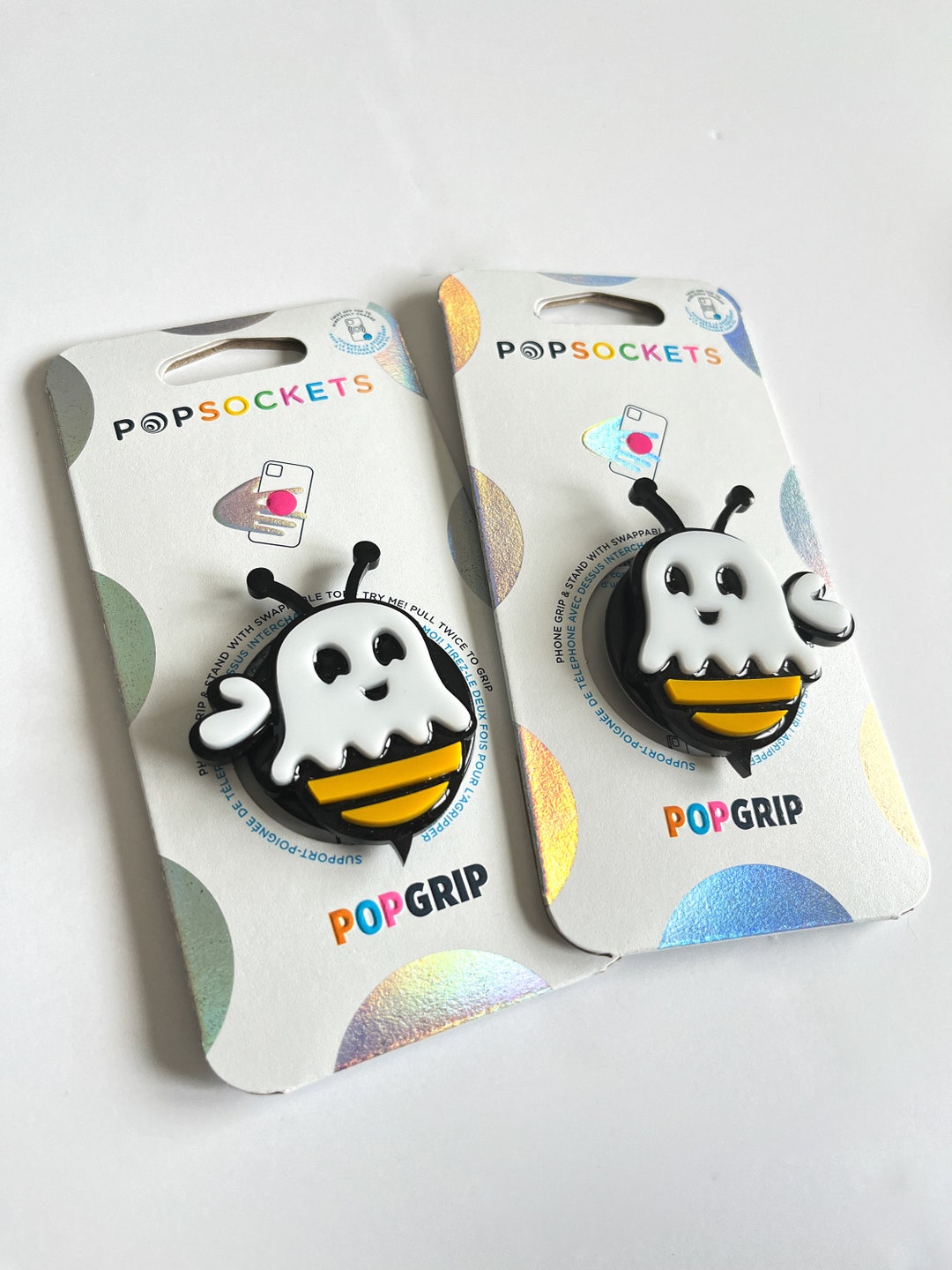 Ghost Bee Popsocket™, Layered Ghost Bee Popgrip™, Spooky Bee Phone Grip ...