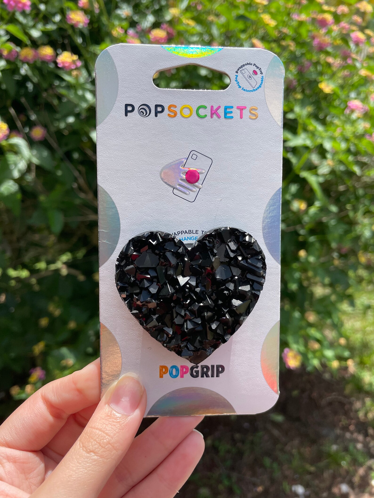 Heart Druzy Popsocket™ Heart Popgrip™ Rainbow Heart - Etsy