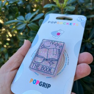 The Reader, the Bookshelf, the Book Tarot Card Popsocket, Witchy Book ...