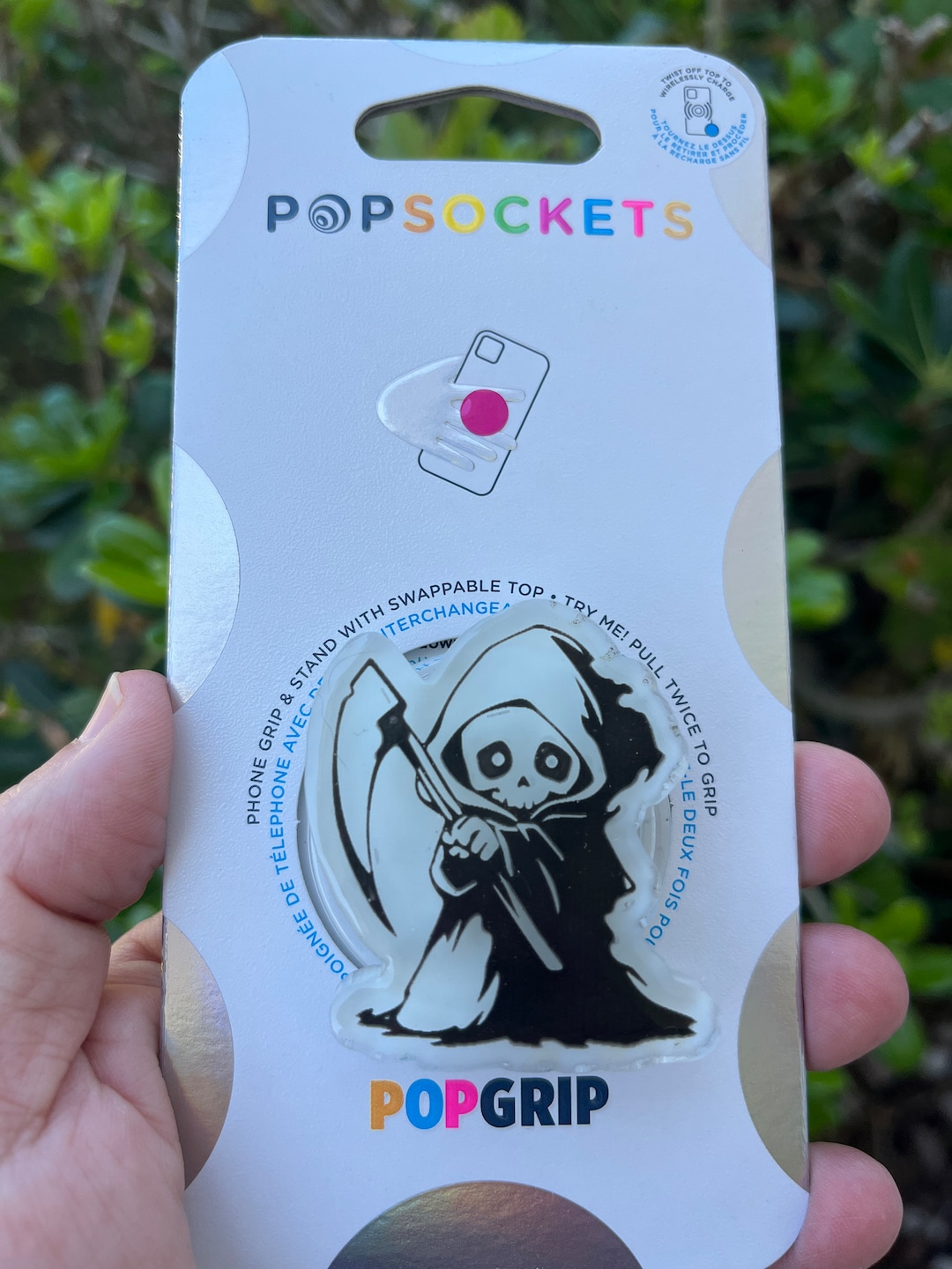 Glow in the Dark Grim Reaper Popsocket™, Acrylic Grim Reaper Popgrip ...