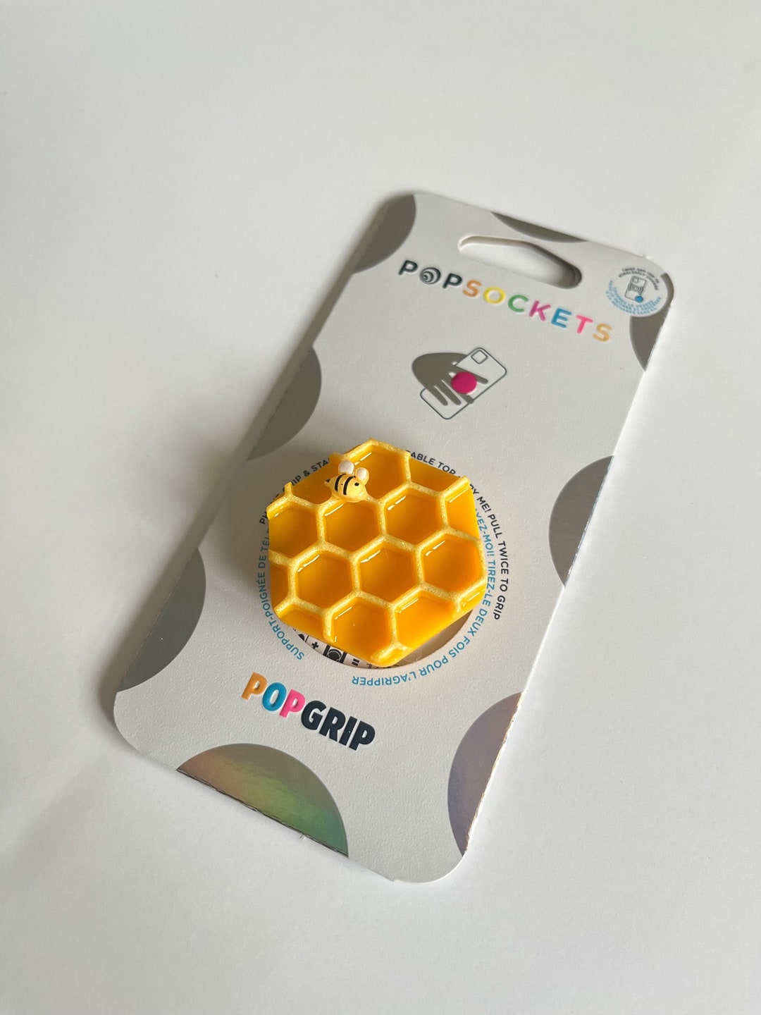 3D Honeycomb Popsocket™, Bee Popgrip™, Honeycomb Phone Holder, 3D ...