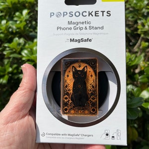 Black Cat Tarot Card Swappable Popsocket™, Halloween Phone Grip - Etsy