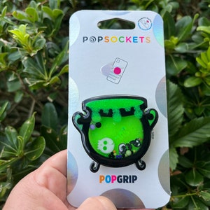 Witch Cauldron Shaker Popsocket™, Glow in the Dark Halloween Shaker ...