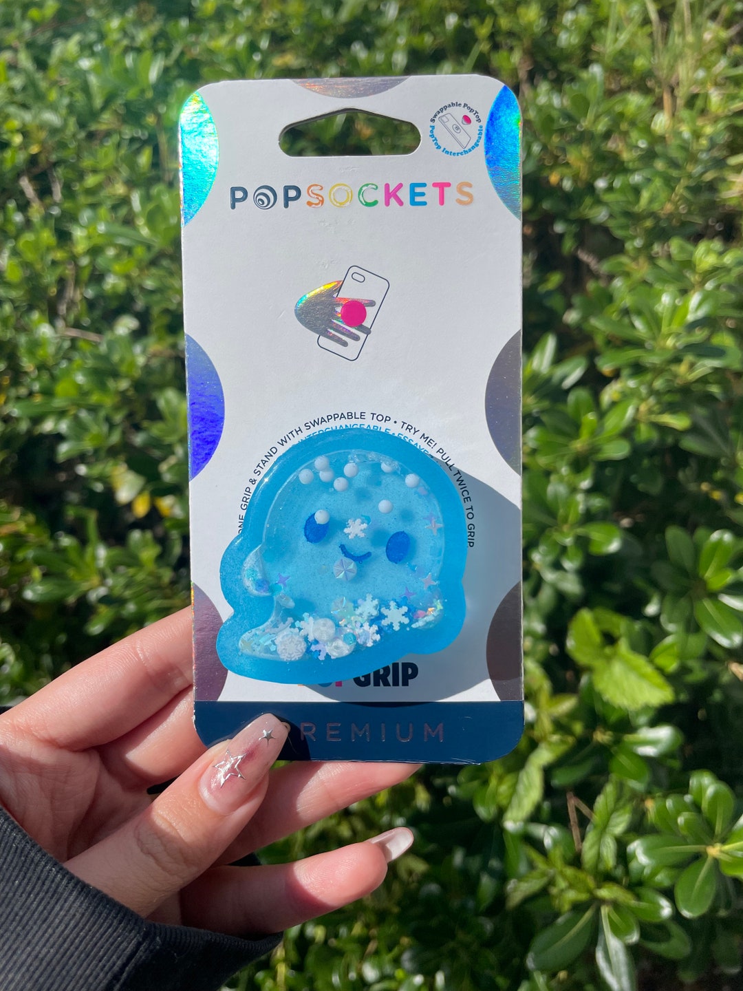 Glow in the Dark Christmas Ghost Shaker Popsocket™, Christmas Shaker ...