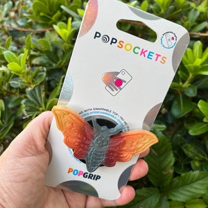 Death Moth Popsocket™, Gradient Moth Popgrip™, Witchy Popsocket, Moth ...