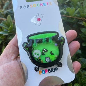 Witch Cauldron Shaker Popsocket™, Glow in the Dark Halloween Shaker ...