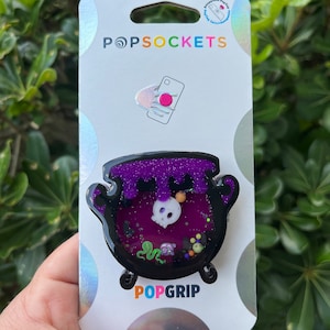 Witch Cauldron Shaker Popsocket™, Glow in the Dark Halloween Shaker ...