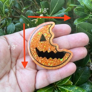 Halloween Pumpkin Popsocket: Glitter Resin Shaker Phone Grip - Etsy