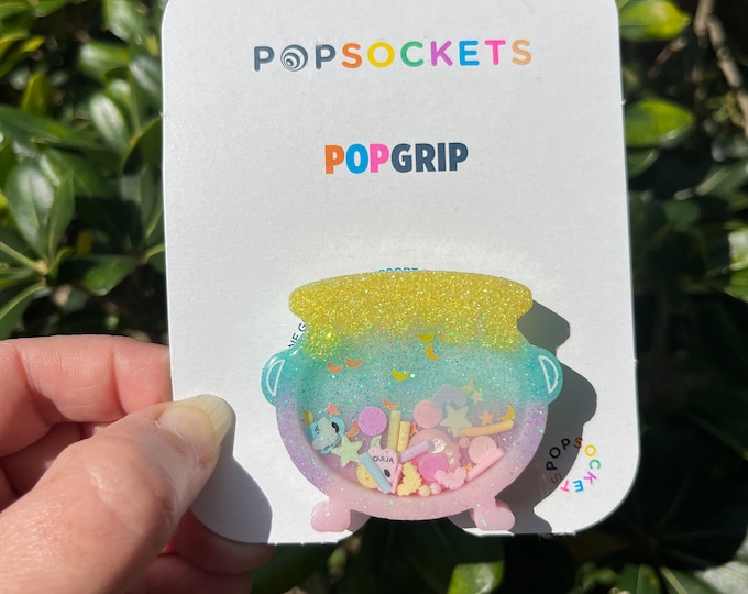 Witch Cauldron Shaker Popsocket™, Glow in the Dark Halloween Shaker ...