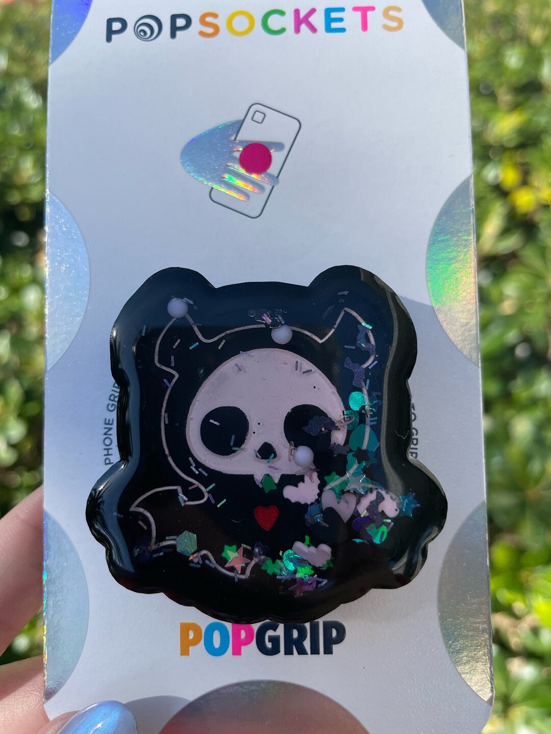 Skeleton Bat Shaker Popsocket™, Skeleton Bat Shaker Popgrip™, Shaker ...