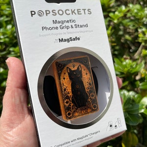 Black Cat Tarot Card Swappable Popsocket™, Halloween Phone Grip - Etsy