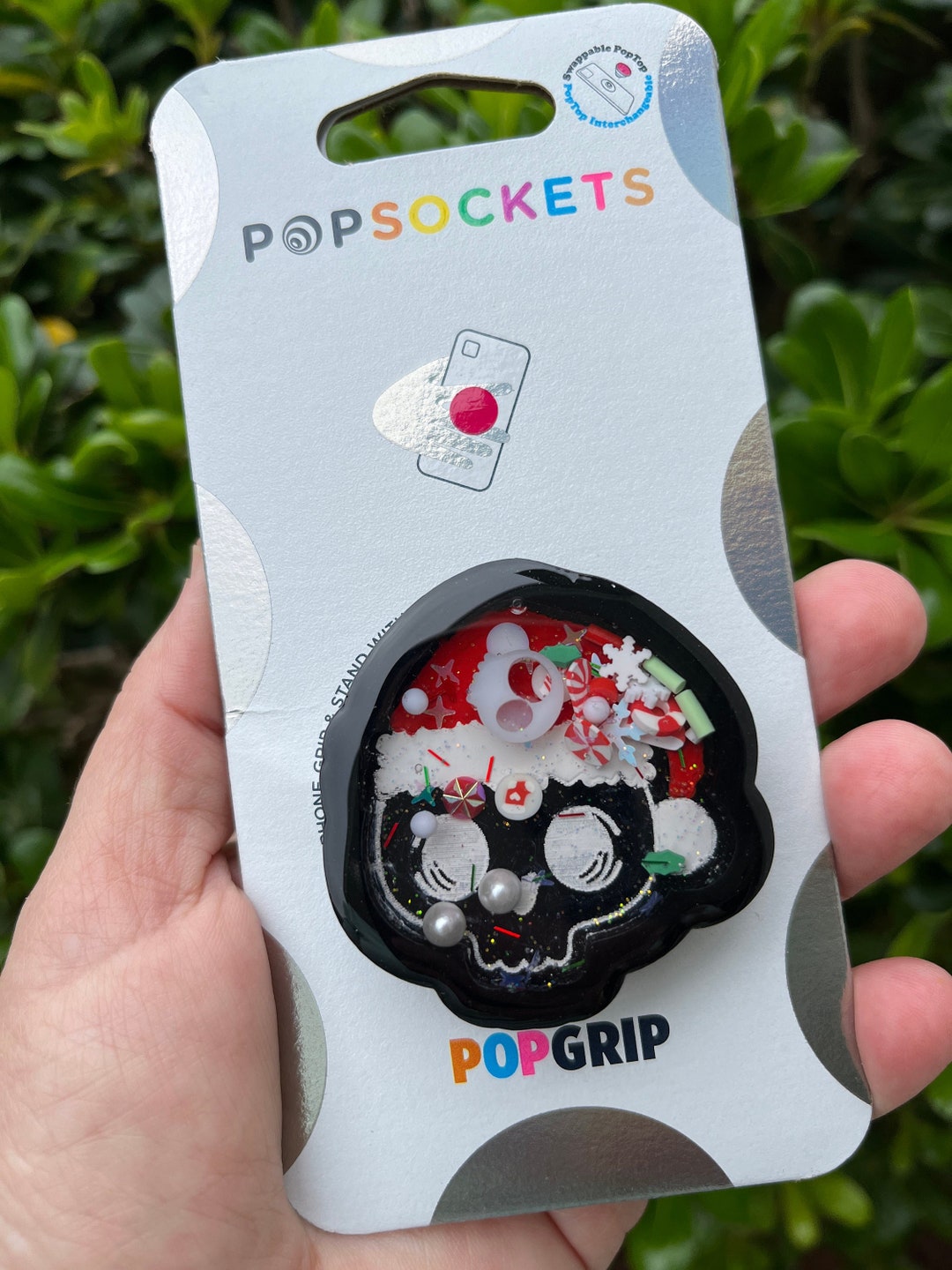Christmas Skull Shaker Popsocket™, Skull Shaker Popgrip™, Christmas ...