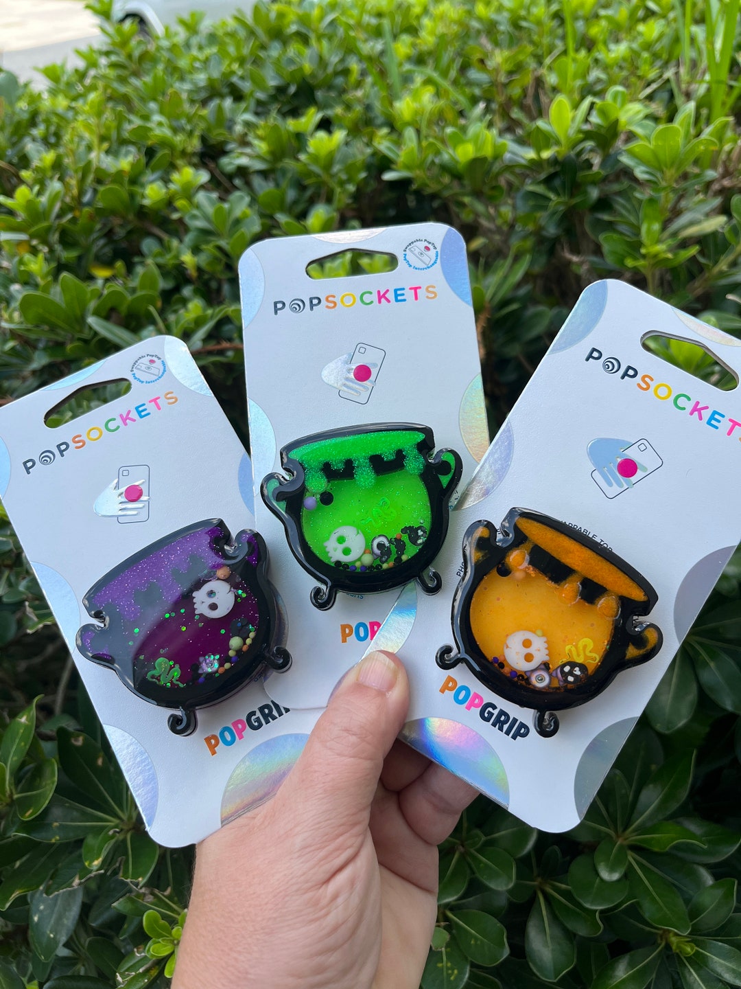 Witch Cauldron Shaker Popsocket™, Glow in the Dark Halloween Shaker ...