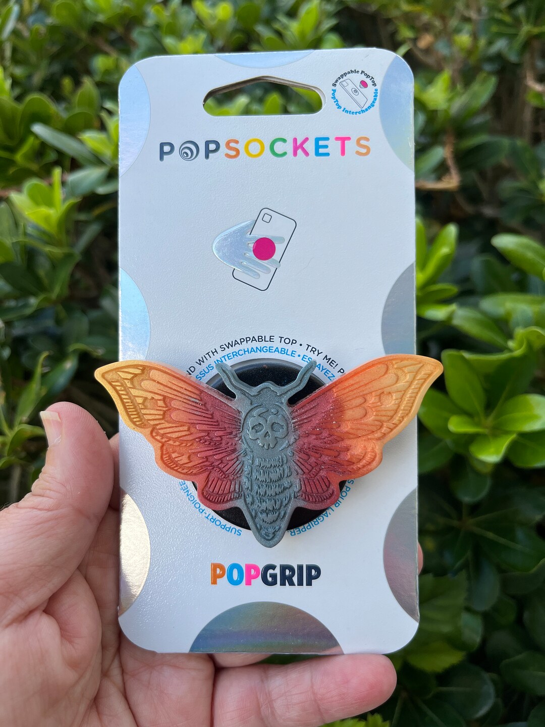 Death Moth Popsocket™, Gradient Moth Popgrip™, Witchy Popsocket, Moth ...