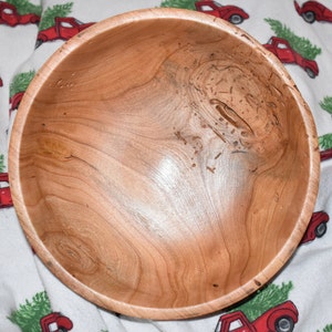 Cherry Wood Bowl - Etsy