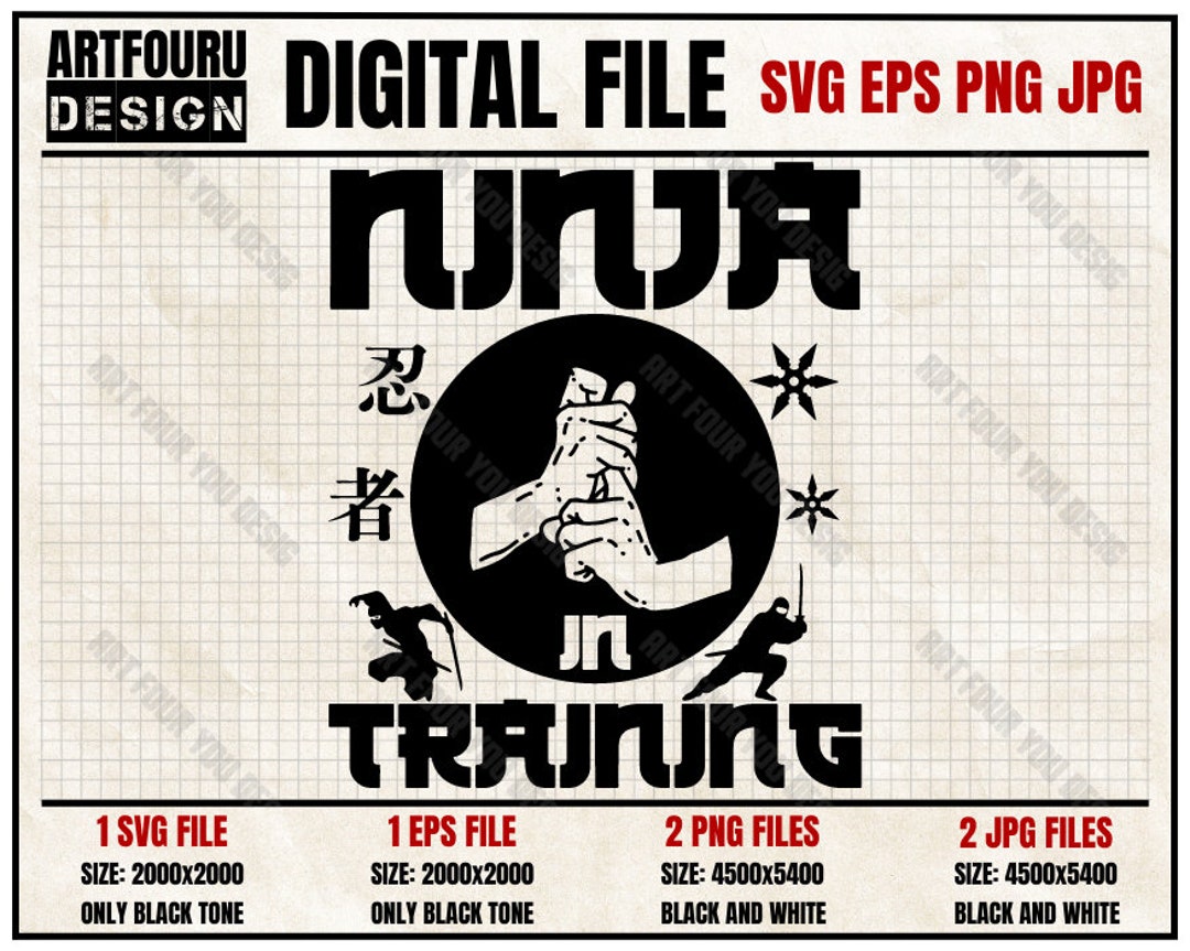 Ninja in Training Svg Martial Arts Svg Ninja Party Svg - Etsy New Zealand