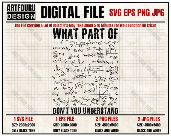 Math Lover What Part of Don't You Understand Svg Funny - Etsy